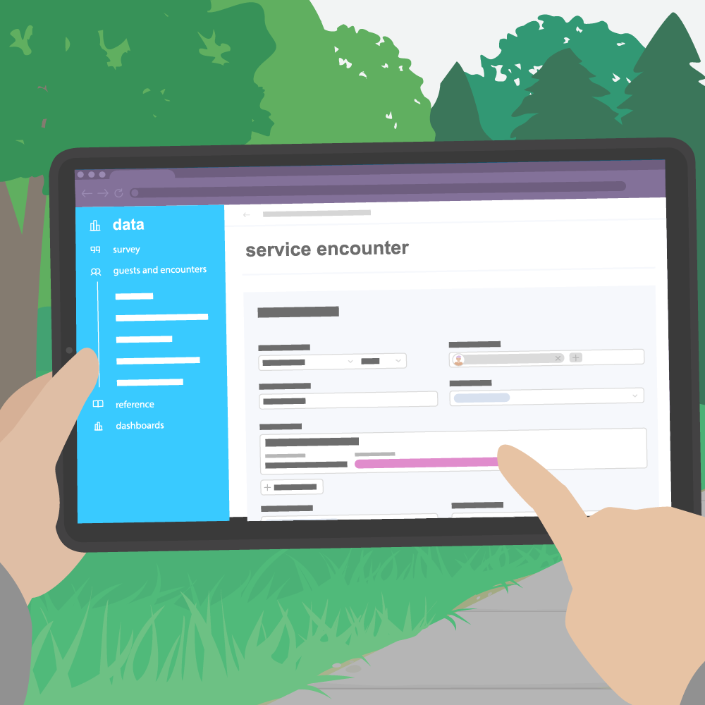 Airtable on Tablet park rural computer summer (3) | CNY Vitals